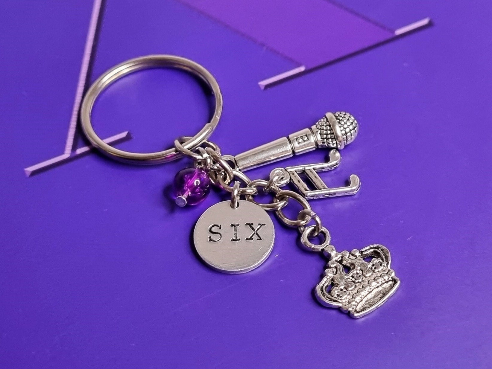Six: the Musical Inspired Keyring Bag Charm - Etsy UK