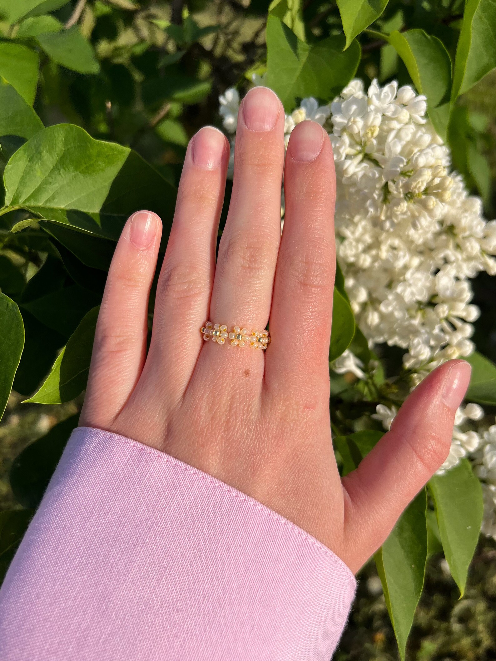 Summer Rings Set | Beaded Flower Rings - Etsy
