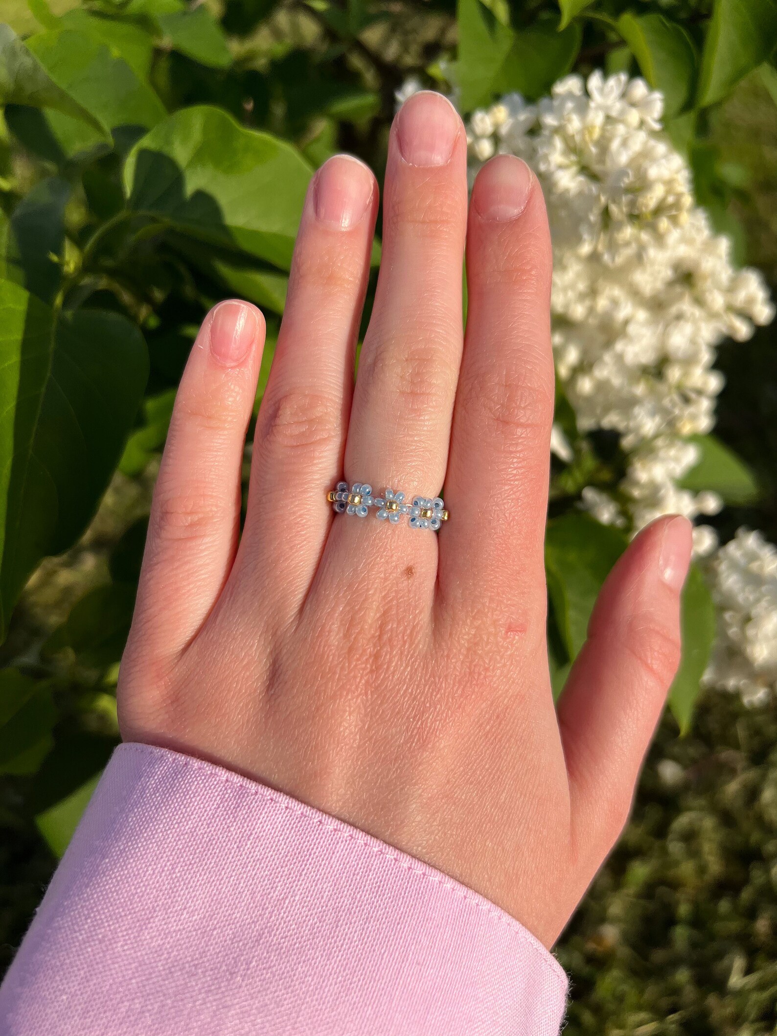 Summer Rings Set | Beaded Flower Rings - Etsy