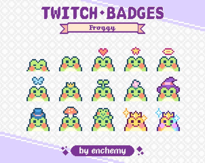 Pixel Peepo Sub/bit Badges - Etsy Canada