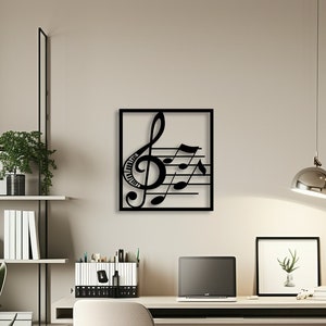 Wooden Treble Clef Wall Art: Music Studio Decor, Musician Gift - Etsy