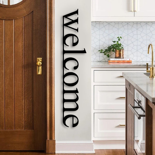 Vertical Welcome Sign - Etsy