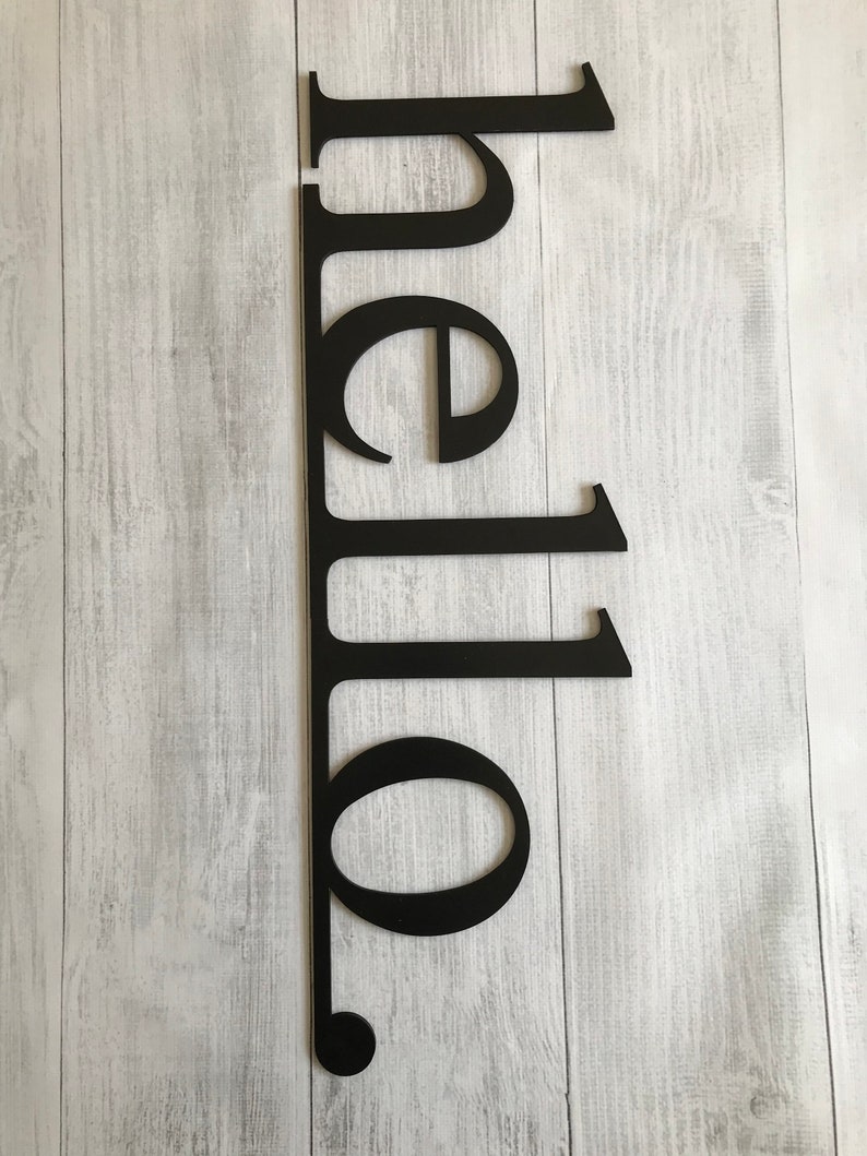 Wood Hello Sign Front Door Decor Welcome Sign Front Porch - Etsy