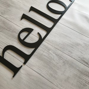 Wood Hello Sign, Front Door Decor, Welcome Sign, Front Porch Sign ...