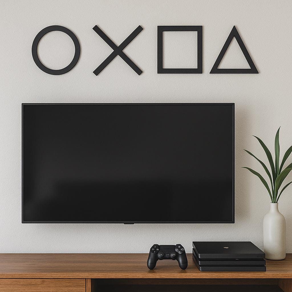 Playstation Symbols Wood Wall Art - Gamer Room Decor, Gaming Wall Art ...