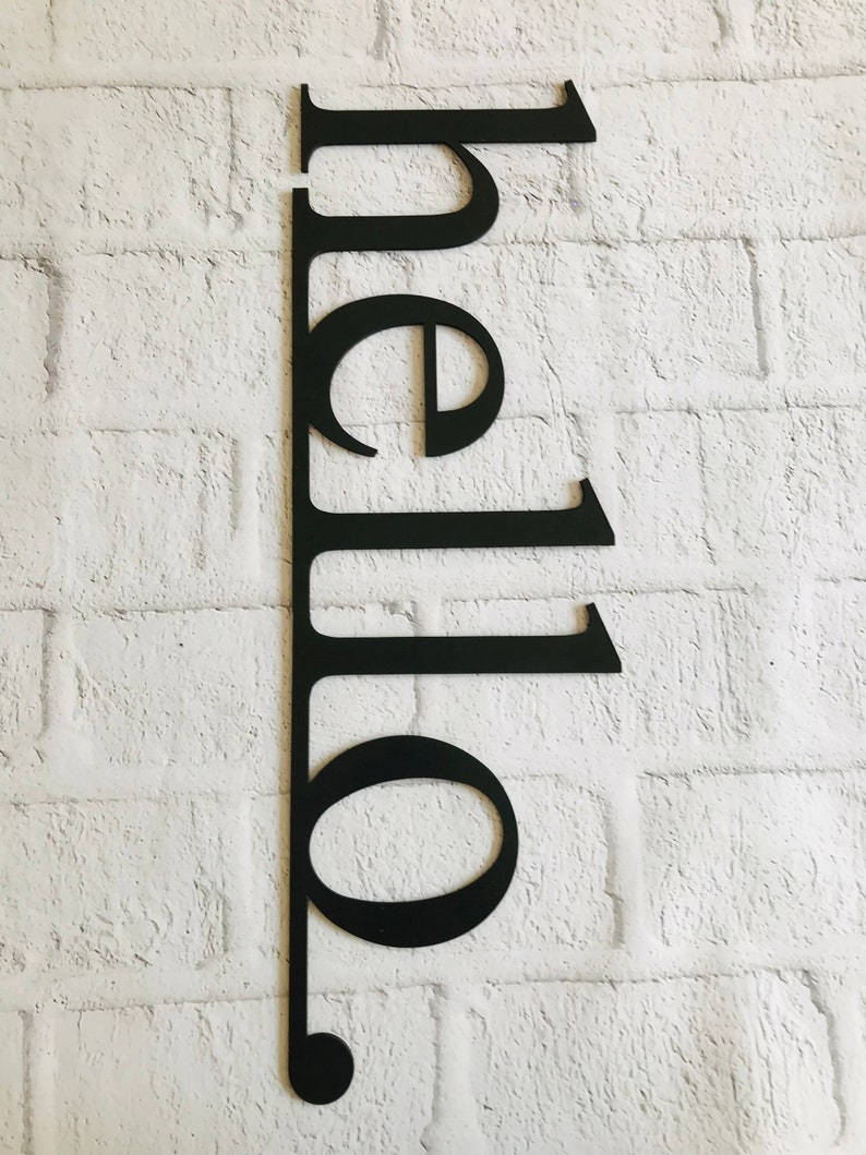 Wood Hello Sign Front Door Decor Welcome Sign Front Porch - Etsy
