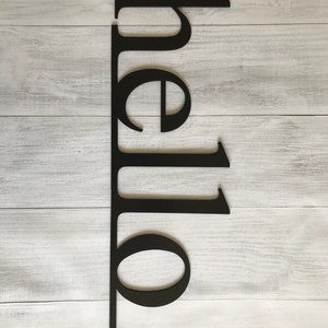 Wood Hello Sign, Front Door Decor, Welcome Sign, Front Porch Sign ...