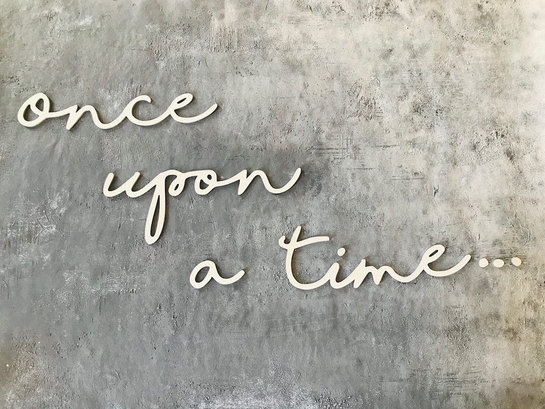 Once Upon a Time Nursery Wall Sign ,once Upon a Time Decor, Once Upon a ...