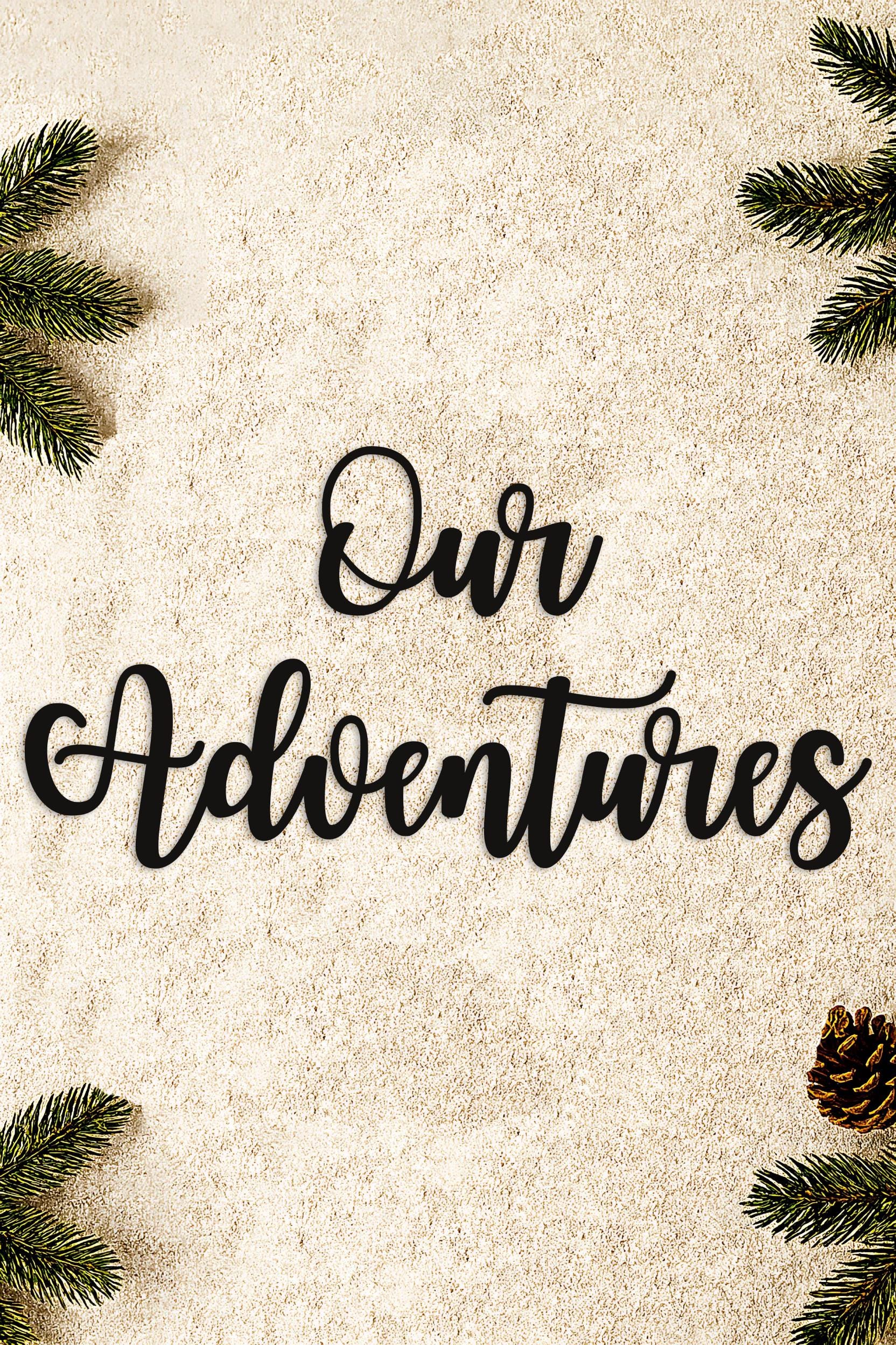 Our Adventures Wooden Wall Sign: Family Photo Travel Decor - Etsy