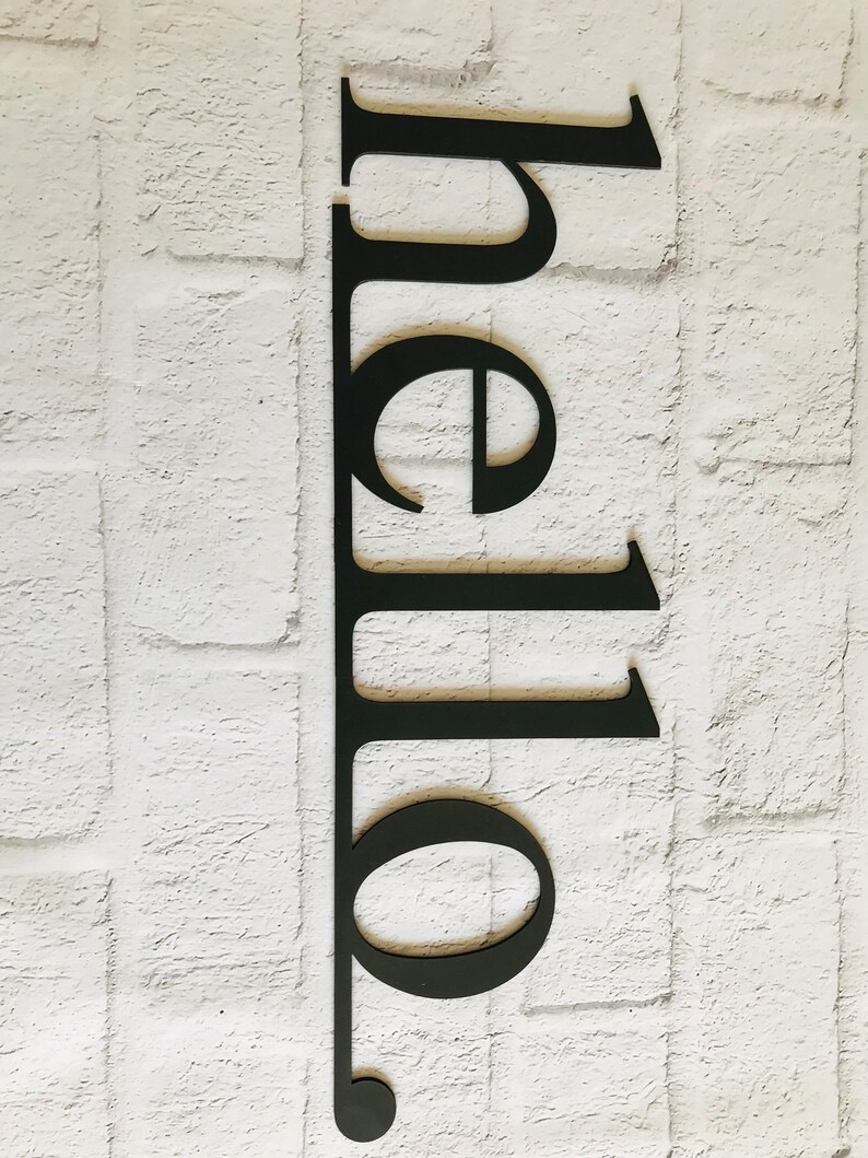 Wood Hello Sign Front Door Decor Welcome Sign Front Porch - Etsy