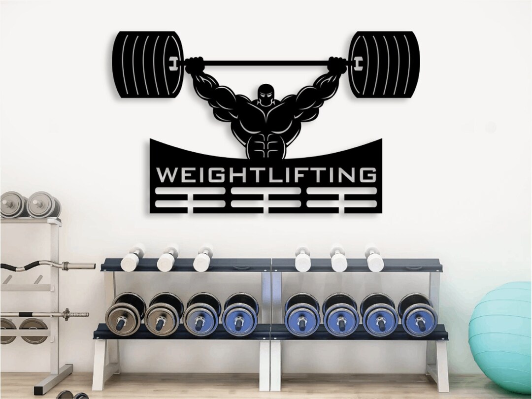 GYM Weighlifting Sign, Personalized Home Gym Sign, Custom Wood Gym Sign ...