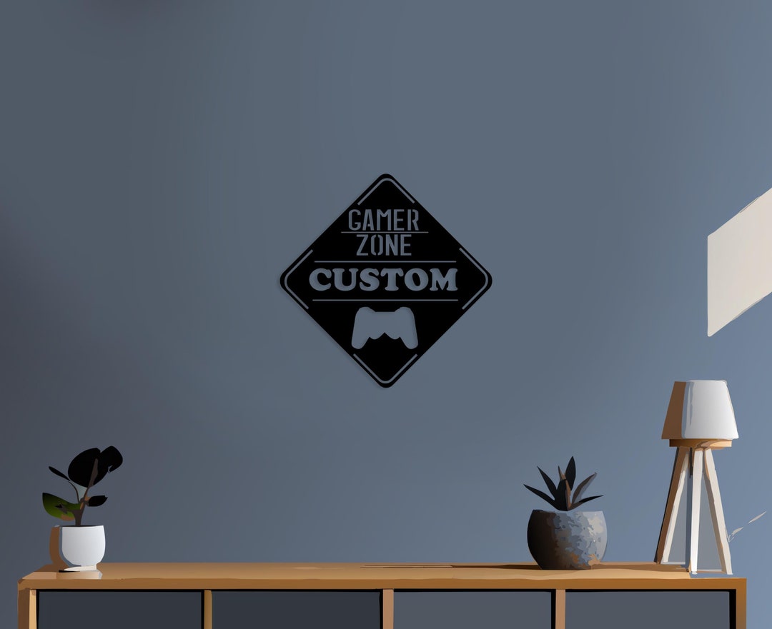 Custom Gamer Room Wall Art | Personalized Decor for Gamers | Gaming ...