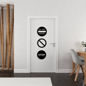 Traffic Signs Wood Door Decor Set , Traffic Signs Wall Art, Traffic ...