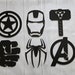 Marvel Avengers Sets of 6 Wood Wall Art , Nursery Wooden Home Decor ...