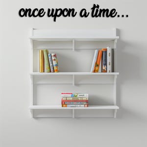 Once Upon a Time Wooden Wall Decor - Storybook Themed Nursery Sign ...