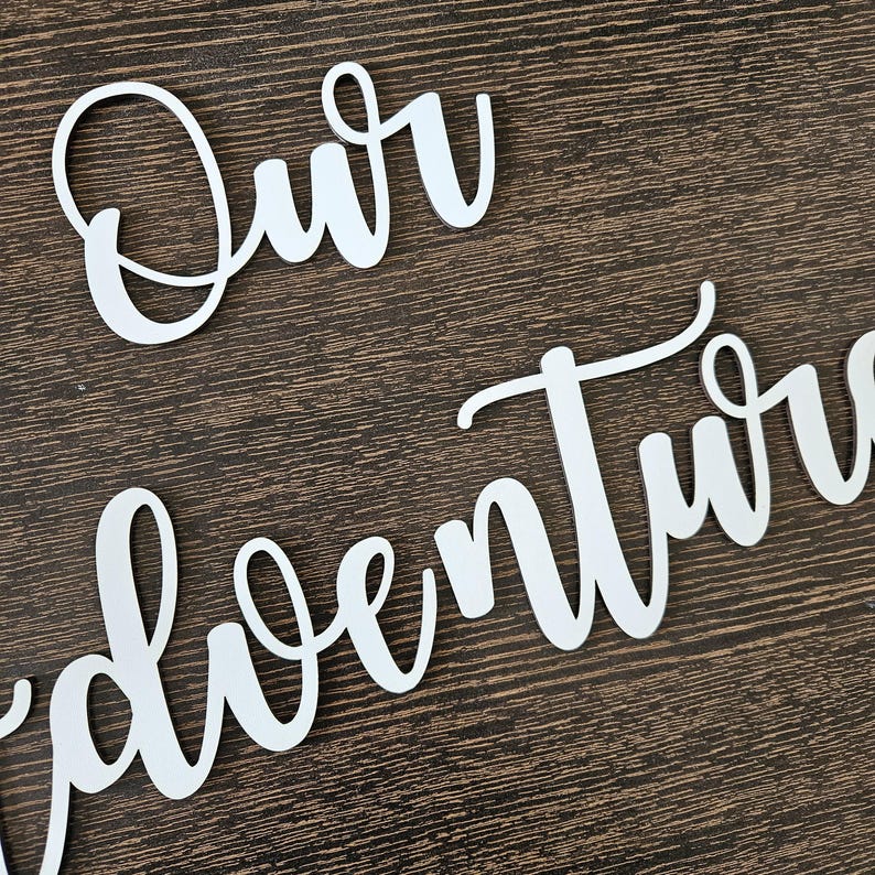Our Adventures Wooden Wall Sign: Family Photo Travel Decor - Etsy