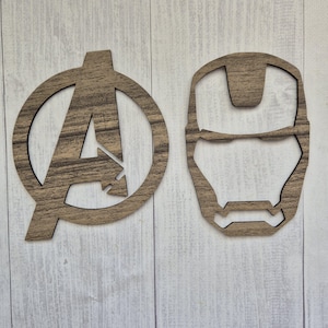 Marvel Avengers Sets of 6 Wood Wall Art , Nursery Wooden Home Decor ...