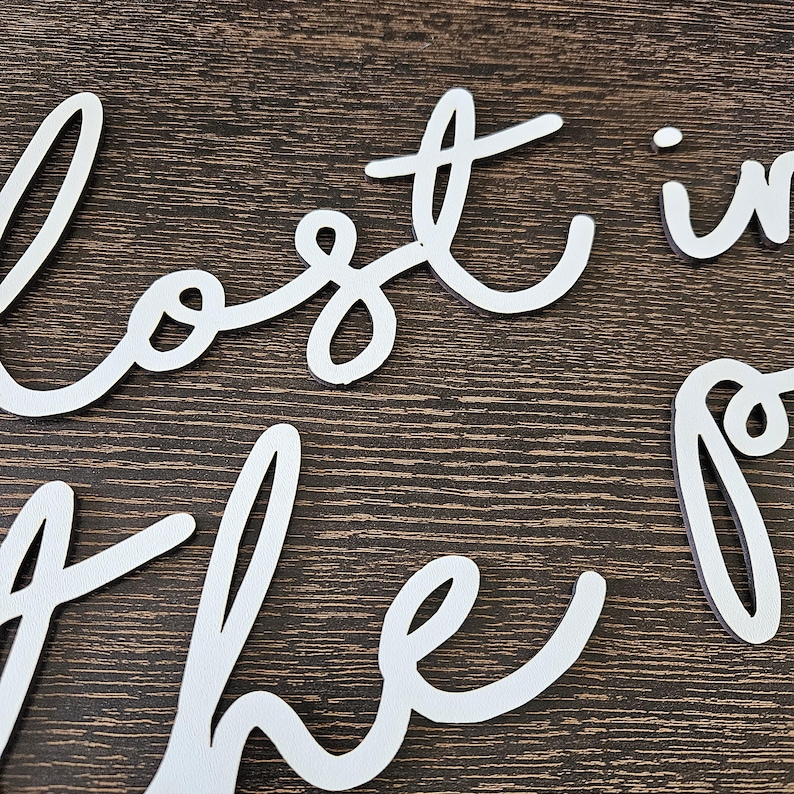 Lost in the Pages Wood Sign, Book Lover Gift, Reading Nook Art, Library ...