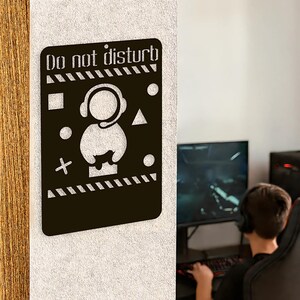 Do Not Disturb Gamer Room Sign: Wood Gaming Door Decor - Etsy