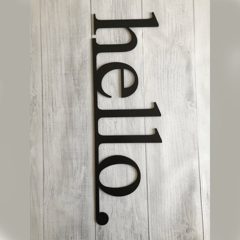 Wood Hello Sign Front Door Decor Welcome Sign Front Porch - Etsy