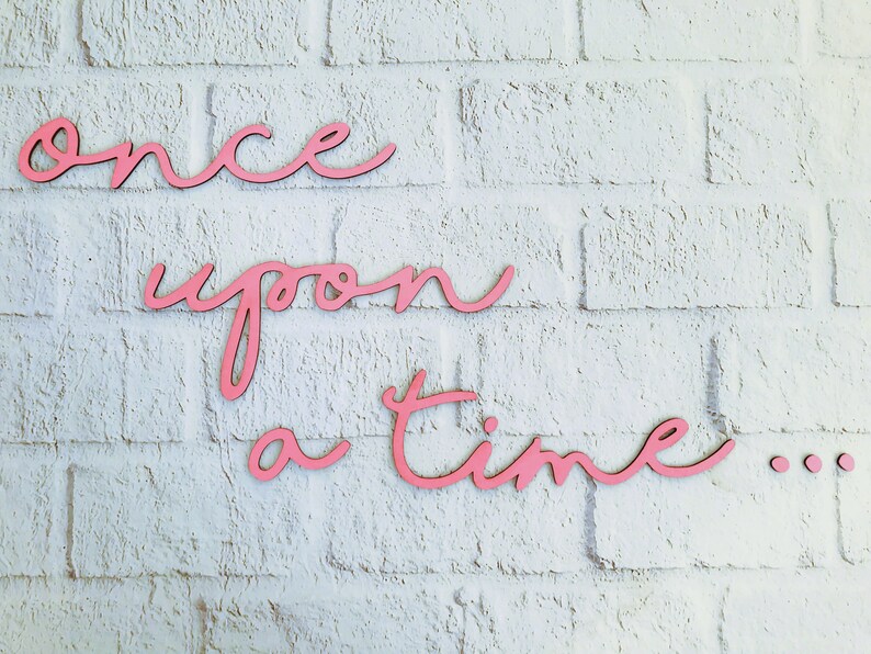 Once Upon a Time Nursery Wall Decor once Upon a Time Sign - Etsy