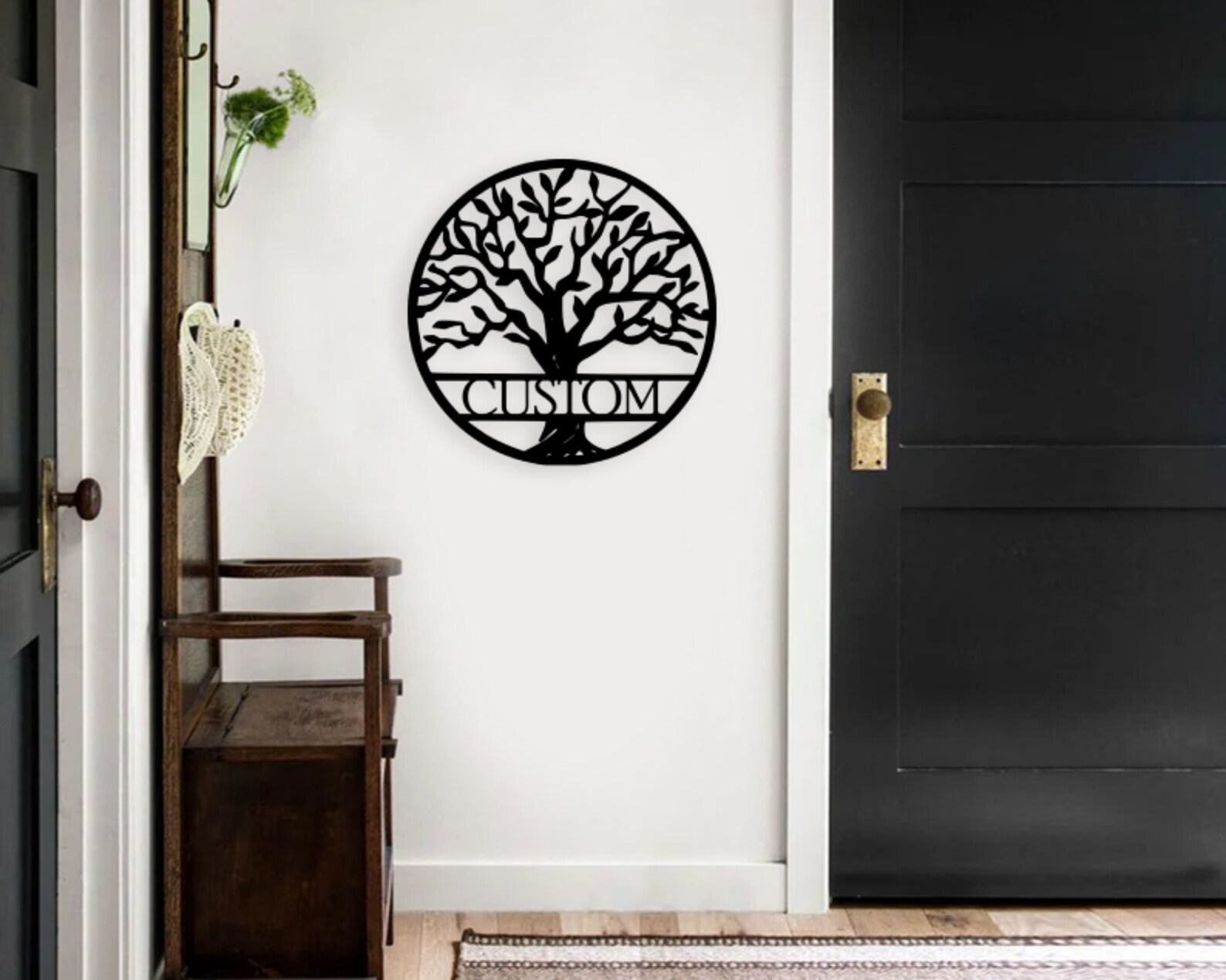 Personalized Tree of Life Wood Sign: Custom Family Name Door Decor - Etsy