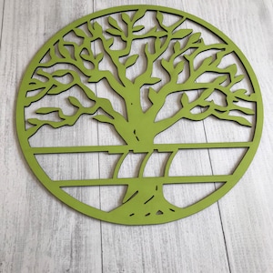 Personalized Tree of Life Wood Sign: Custom Family Name Door Decor - Etsy