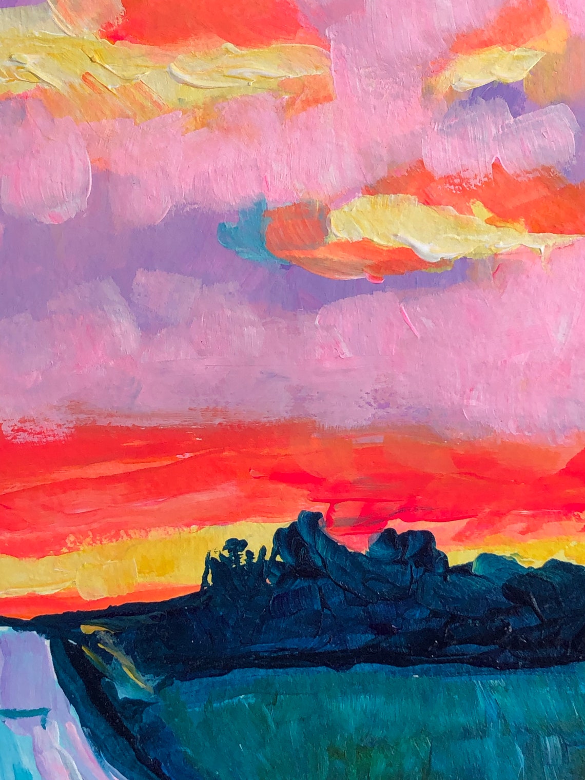 Sunset Wall Art Landscape Wall Art Giclee Print Home Decor - Etsy