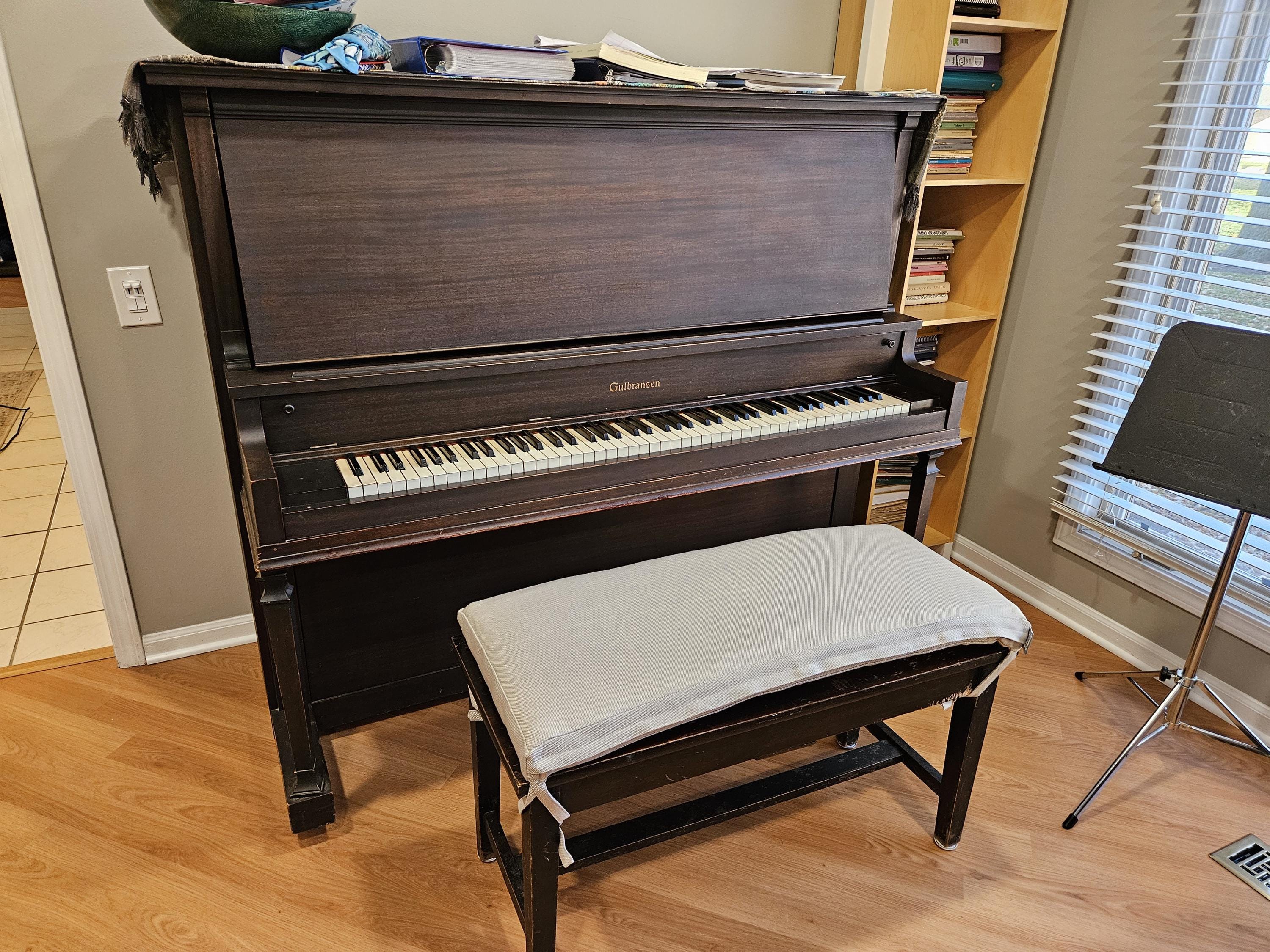 Custom Piano Bench Cushion | Sunbrella Fabric, Non-slip - Etsy
