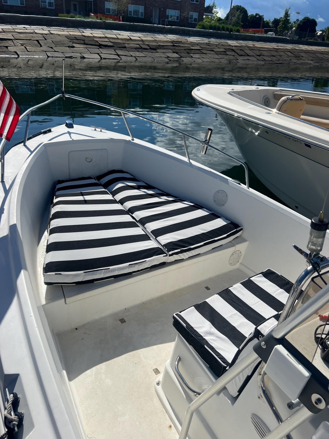 Sunbrella Custom Boat Cushions | Nautical Pillow | Waterproof, Uv ...