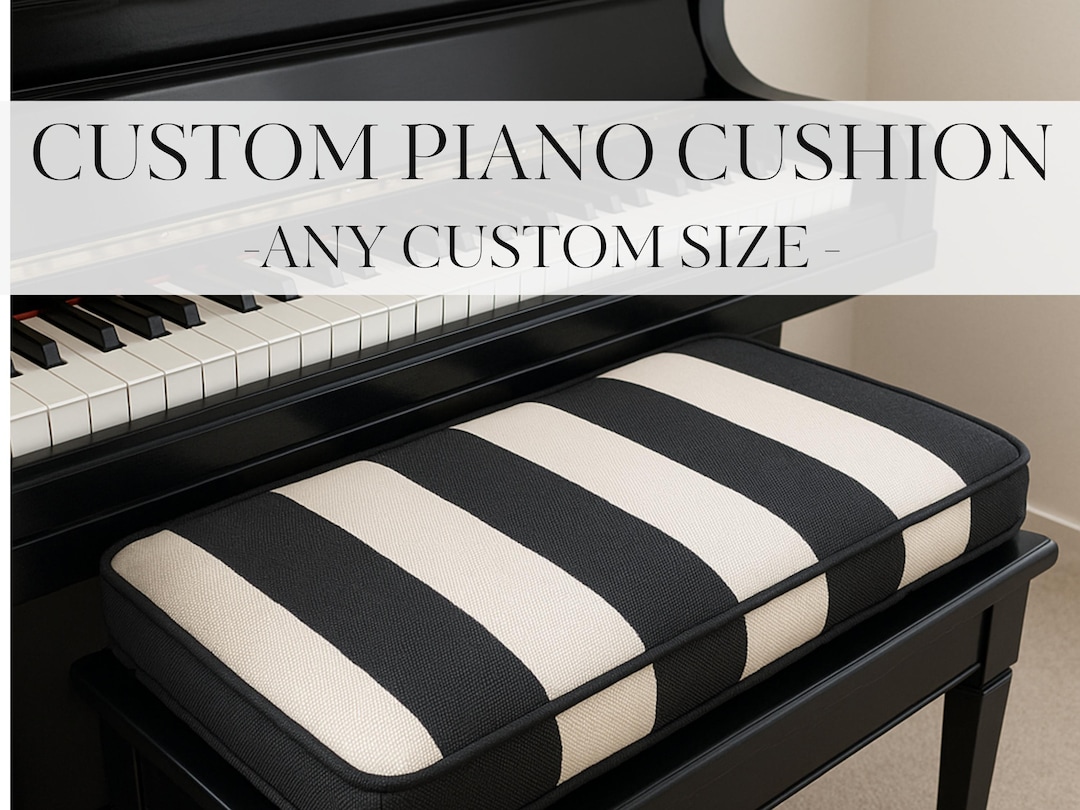 Custom Piano Bench Cushion: Sunbrella Fabric, Comfort Foam Pad - Etsy