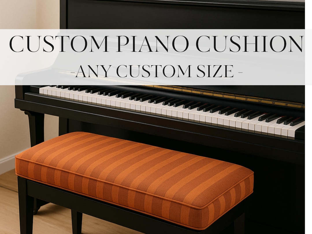 Custom Piano Bench Cushion: Sunbrella Fabric, Comfort Foam Seating - Etsy
