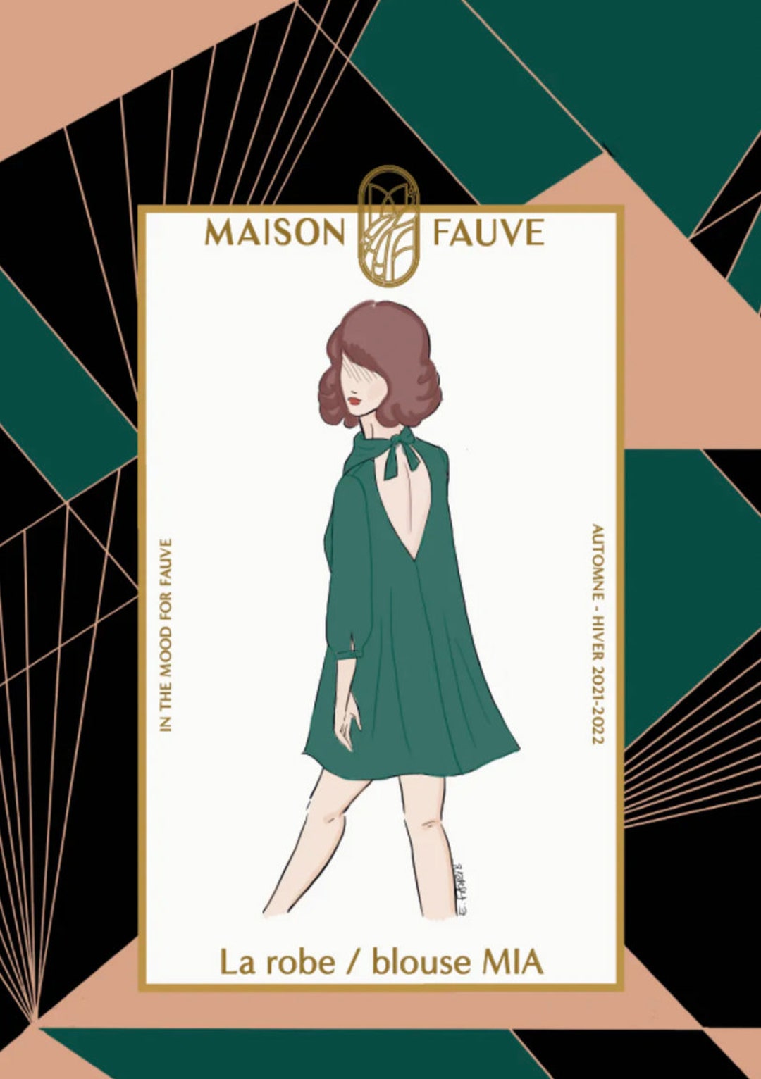 Maison Fauve Dressmaking Pattern, French Pattern Company, Mia Dress ...