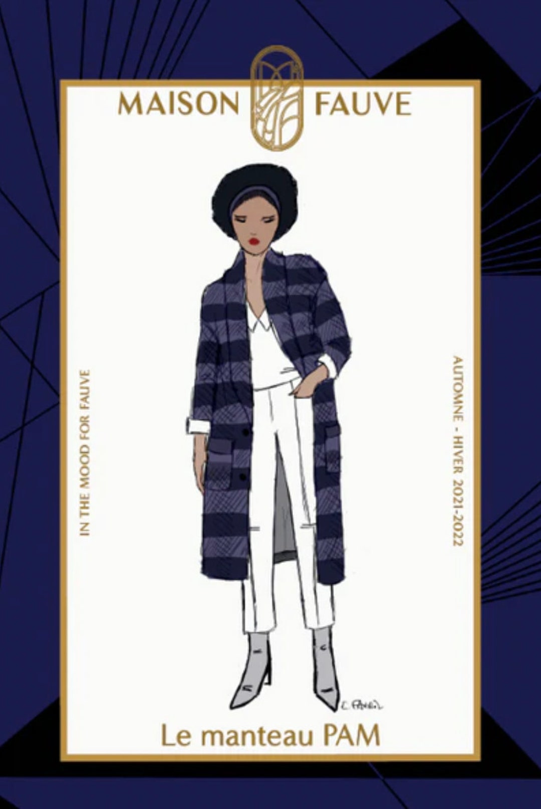 Maison Fauve Dressmaking Pattern, French Pattern Company, Pam Coat - Etsy