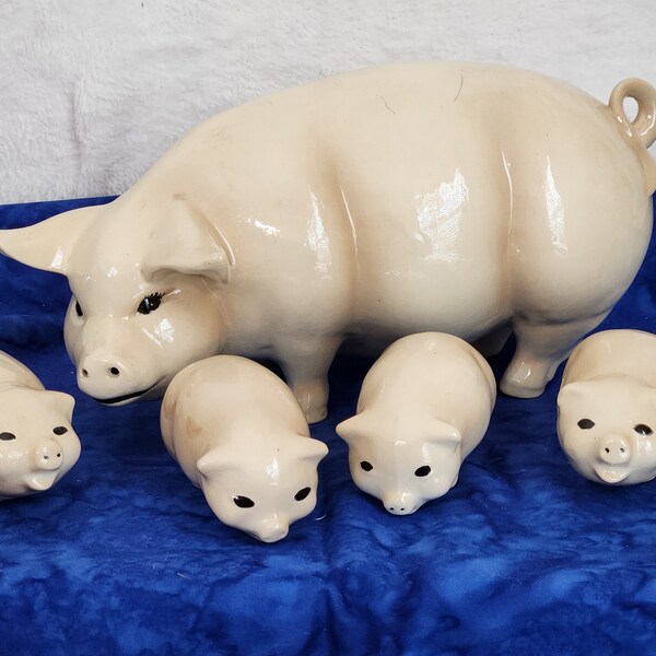 Porcelain Pig - Etsy