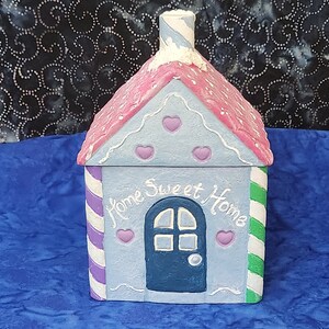 Vintage Porcelain Home Sweet Home Candy House Cookie Jar - Etsy