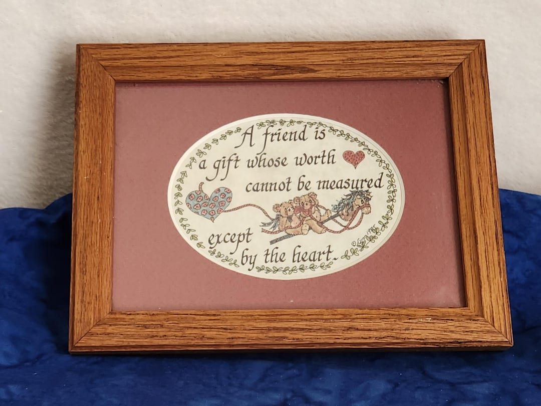 Country Art Work Pink A Friend is a Gift Whose Worth Cannot Be Measured ...