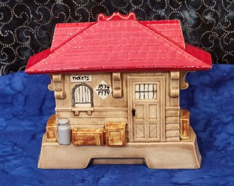 Ceramic Train Station - Etsy