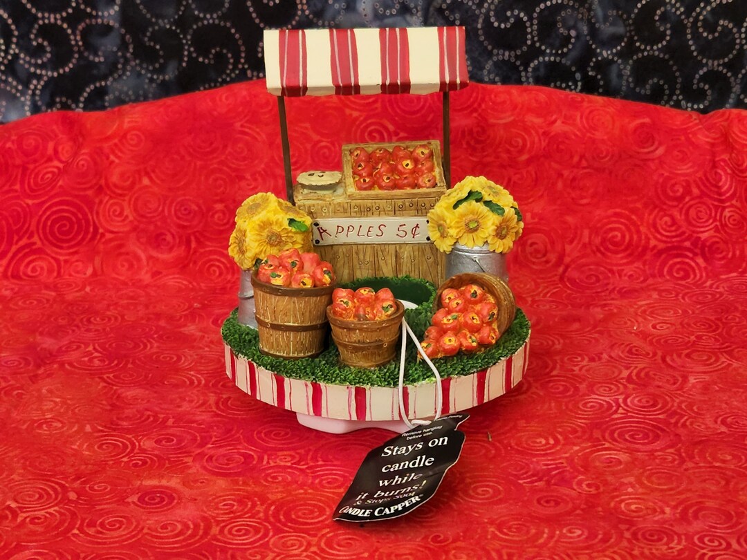 Our America Candle Cappers Apple Stand Candle Cappers Home Décor ...