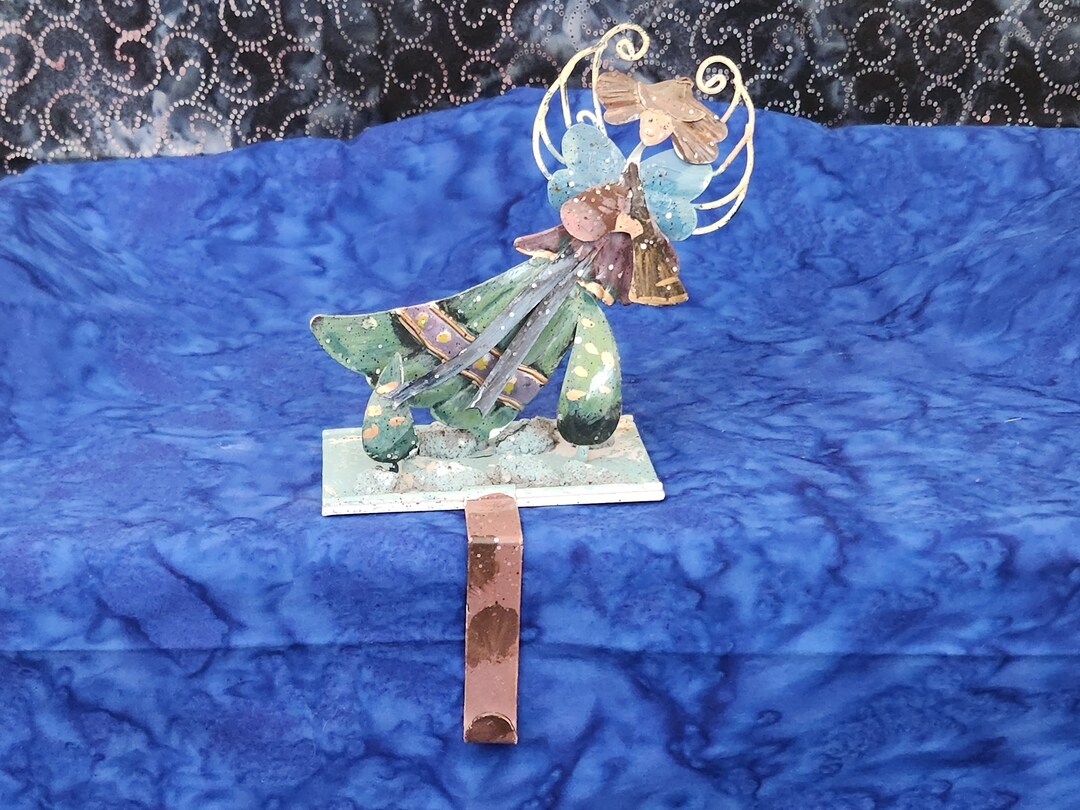 Vintage Metal Angel Stocking Holder - Etsy