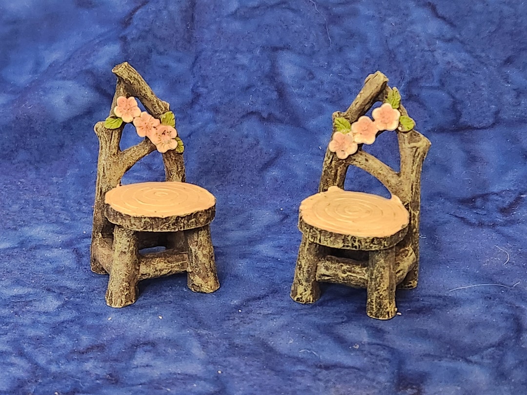 Pair of Fairy Chairs With Flowers - Etsy