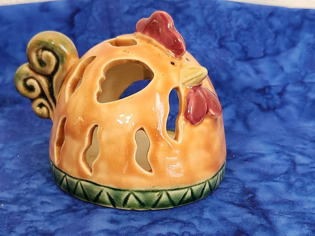 Orange Chicken Tea Light Holder Home Décor, Gift for Candle Lovers ...