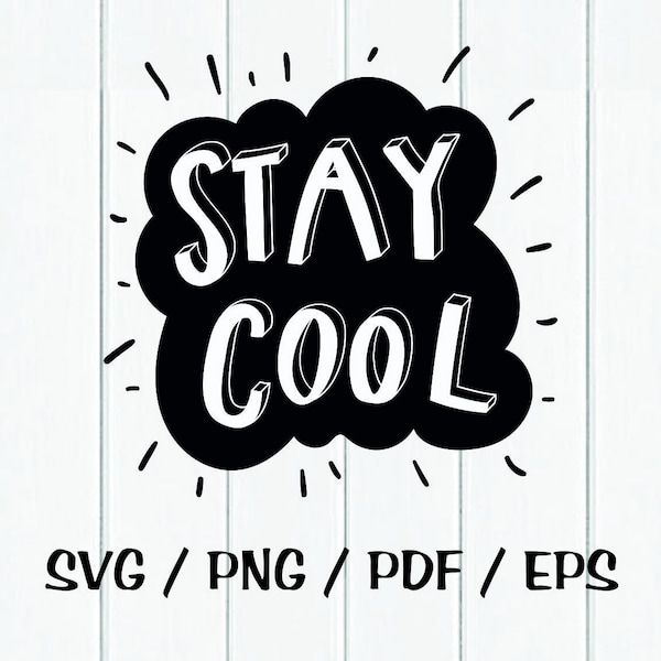 Stay Cool Clipart - Etsy