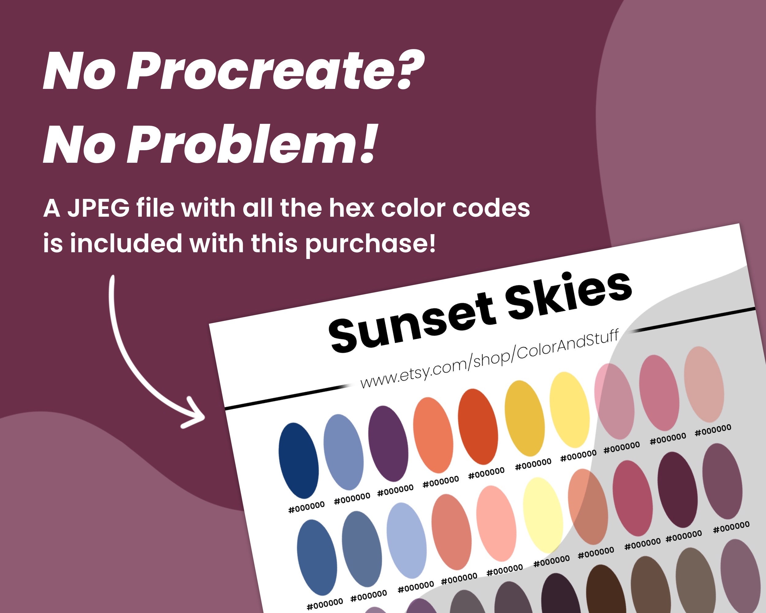 PROCREATE COLOR PALETTE Bundle Bright Colorful Color Palette Red Green ...