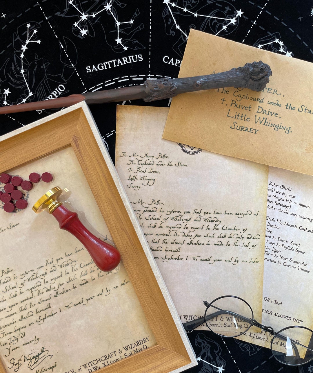 Detailed Acceptance Letter With Real Wax Seal- Personalized Wizard ...