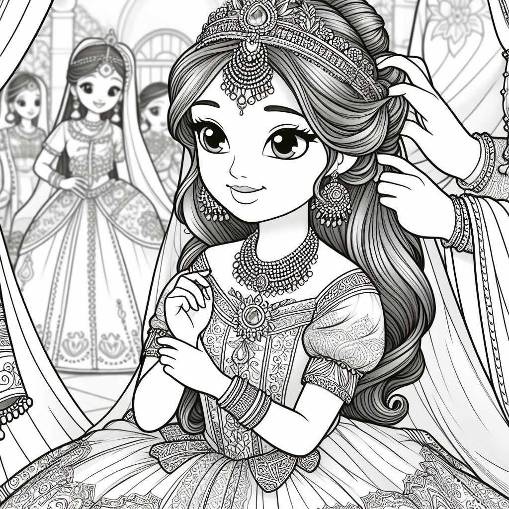 Coloring Book With Princess - Etsy