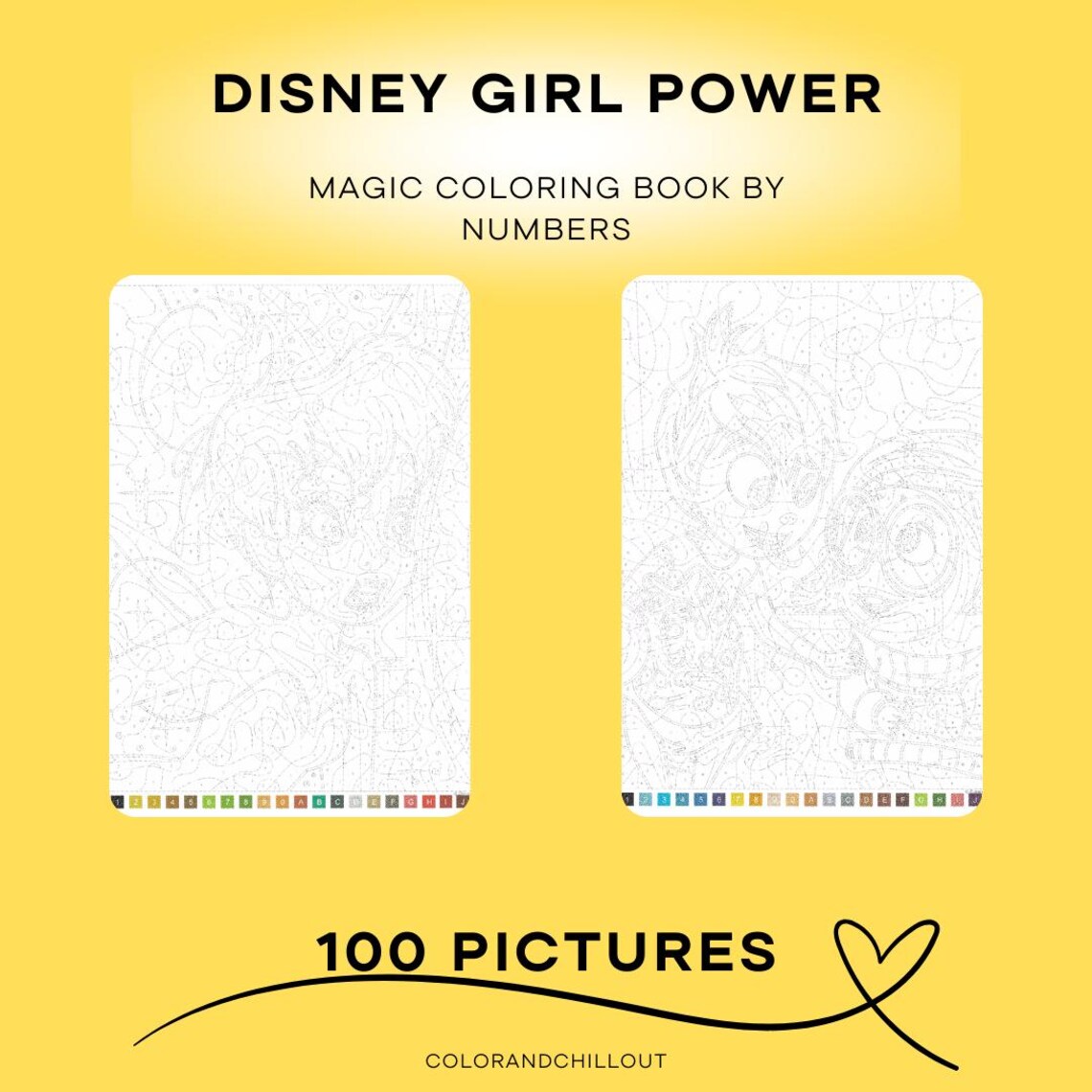 Coloring Book Disney GIRL POWER - Etsy Canada