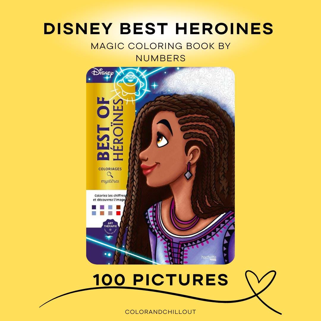 Coloring Book Best Heroines Princesses / Printable / Digital Art - Etsy