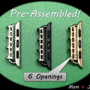 Apple Watch Connector Adapter | Pre-assembled | Attached 22mm Hammered ...
