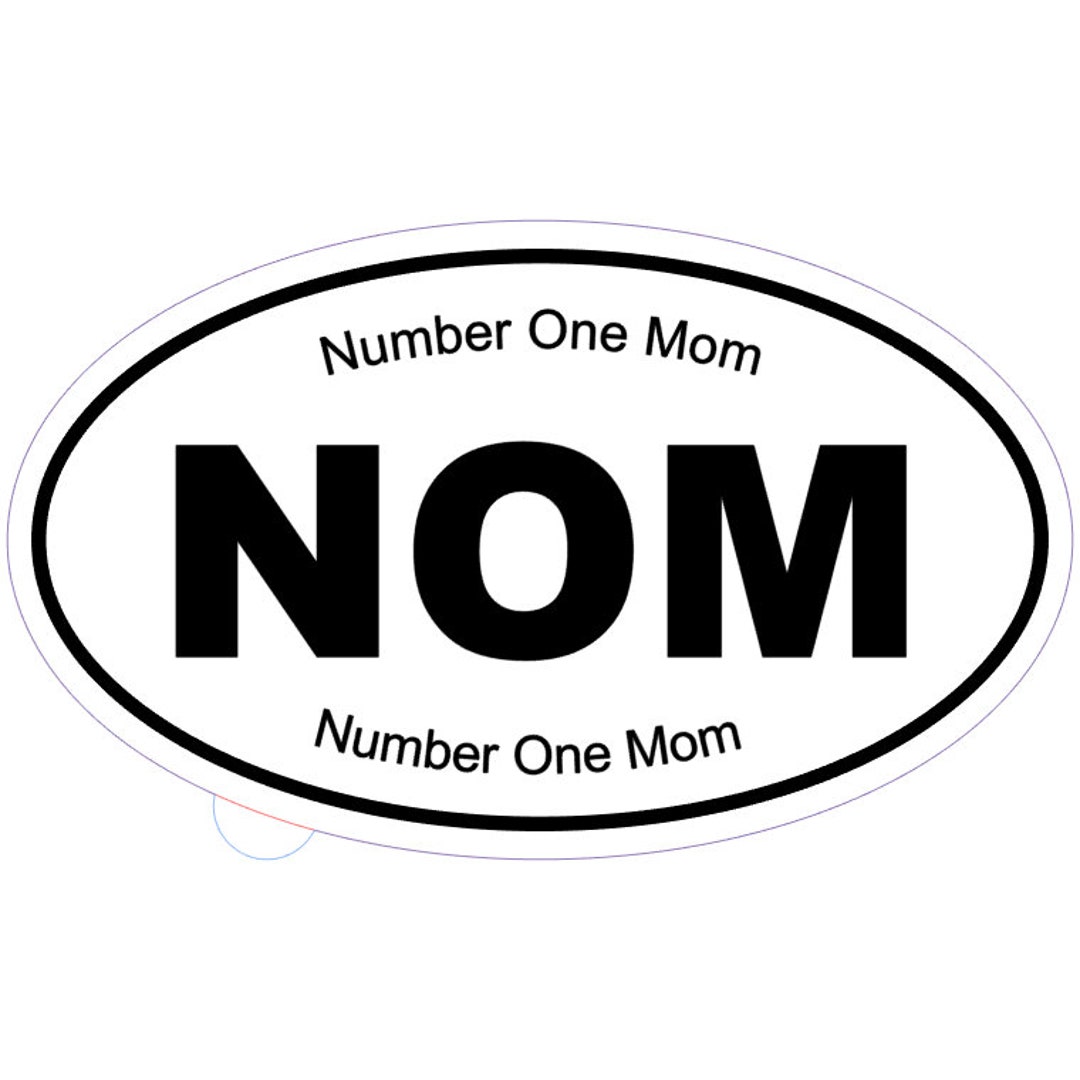 Number One Mom EURO Style Decal - Etsy